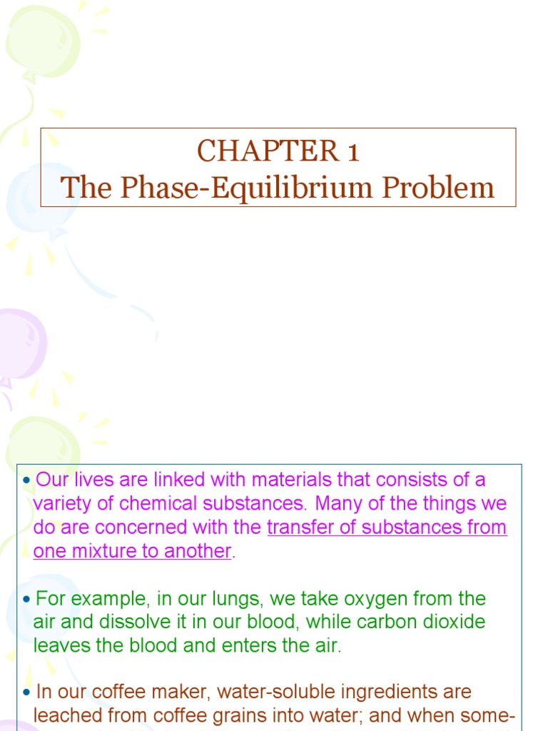 The Phase-Equilibrium Problem | PDF | Phase Rule | Phase (Matter)