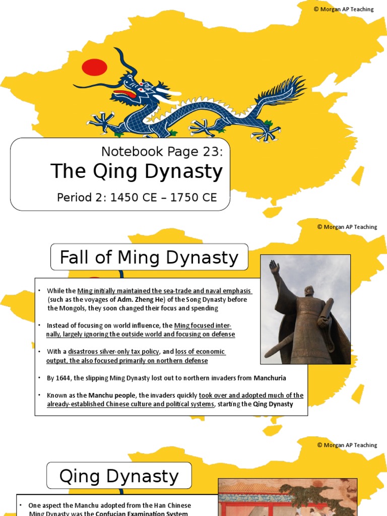 Notebook Page 23 - The Qing Dynasty | PDF | Qing Dynasty | Han Chinese