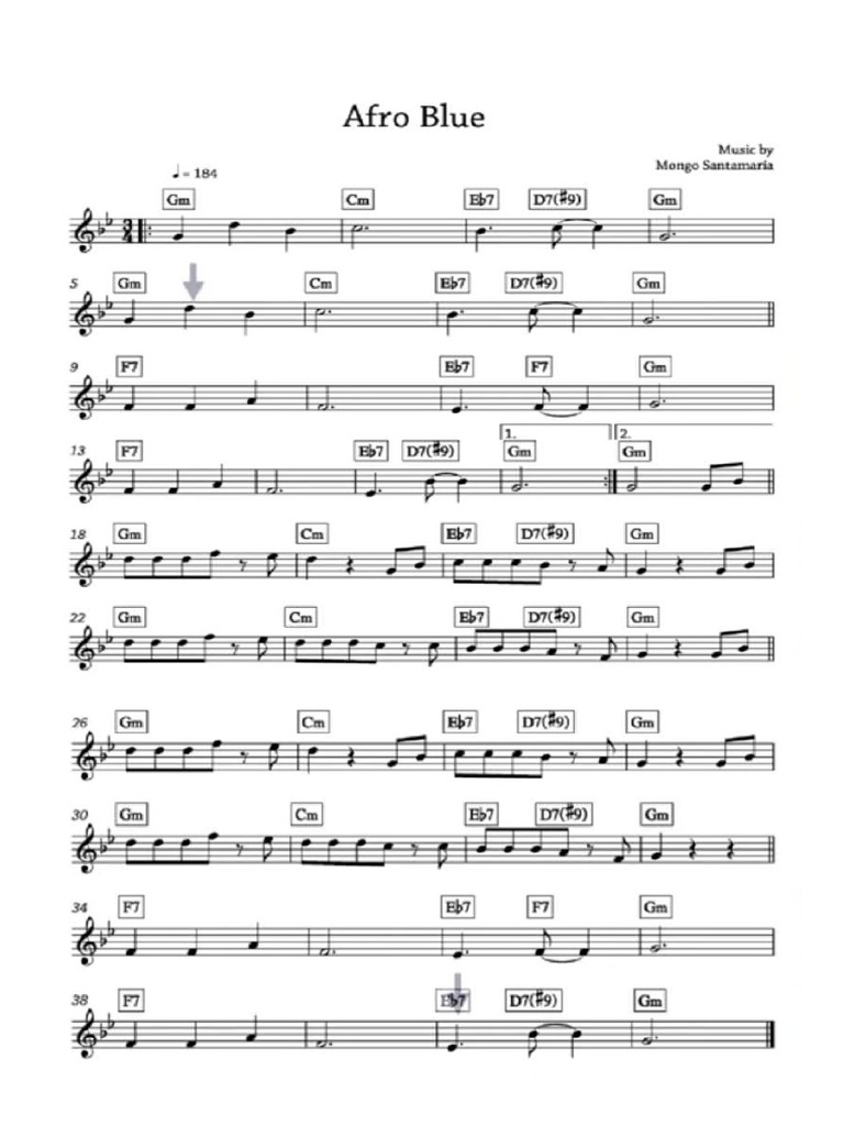 AFRO BLUE - Mongo Santamaría | PDF