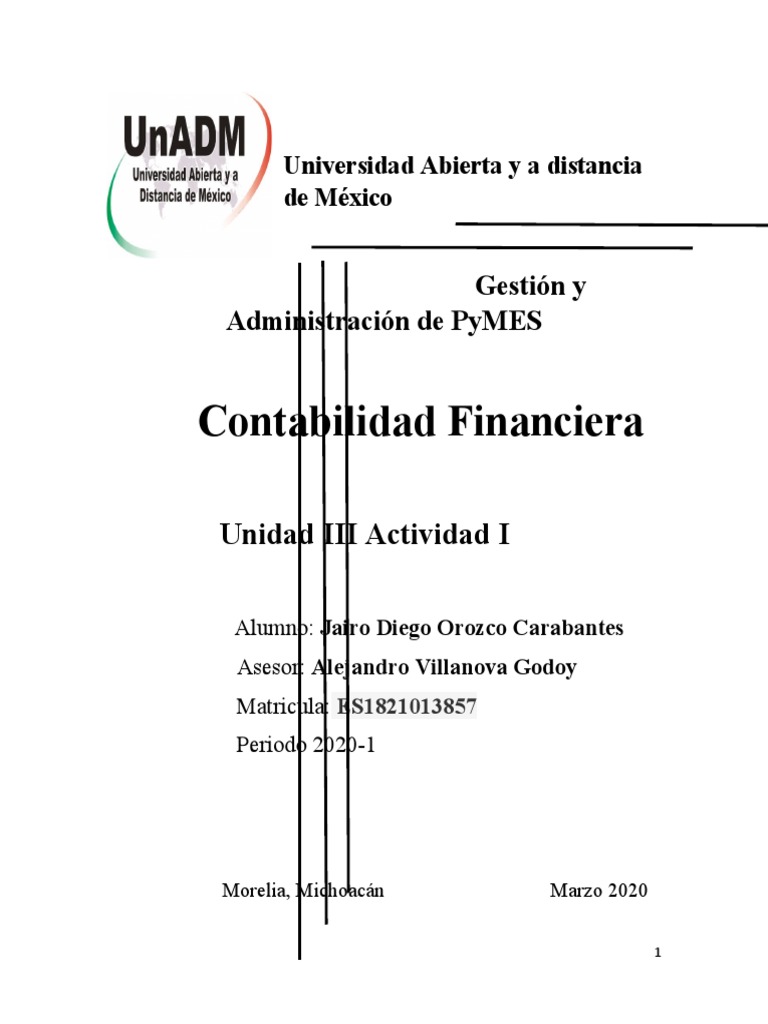 GCNF U3 A1 Jaoc | PDF | Contabilidad | México