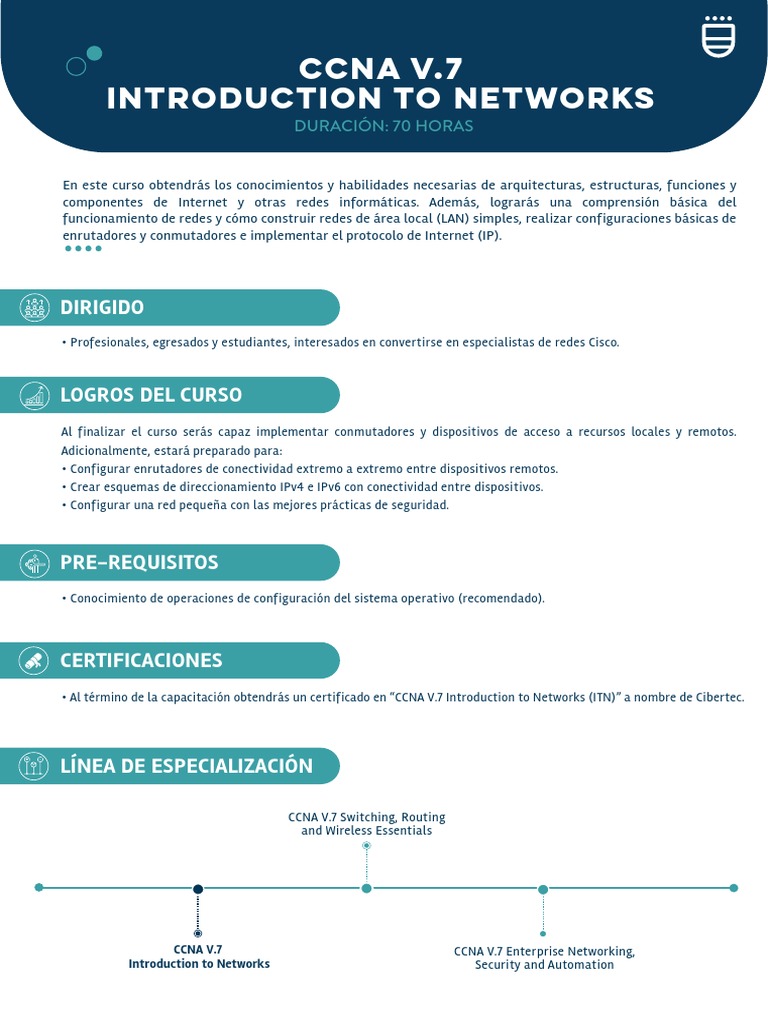 CCNAv7.0 Introduction To Networks | PDF | Certificaciones de Cisco ...