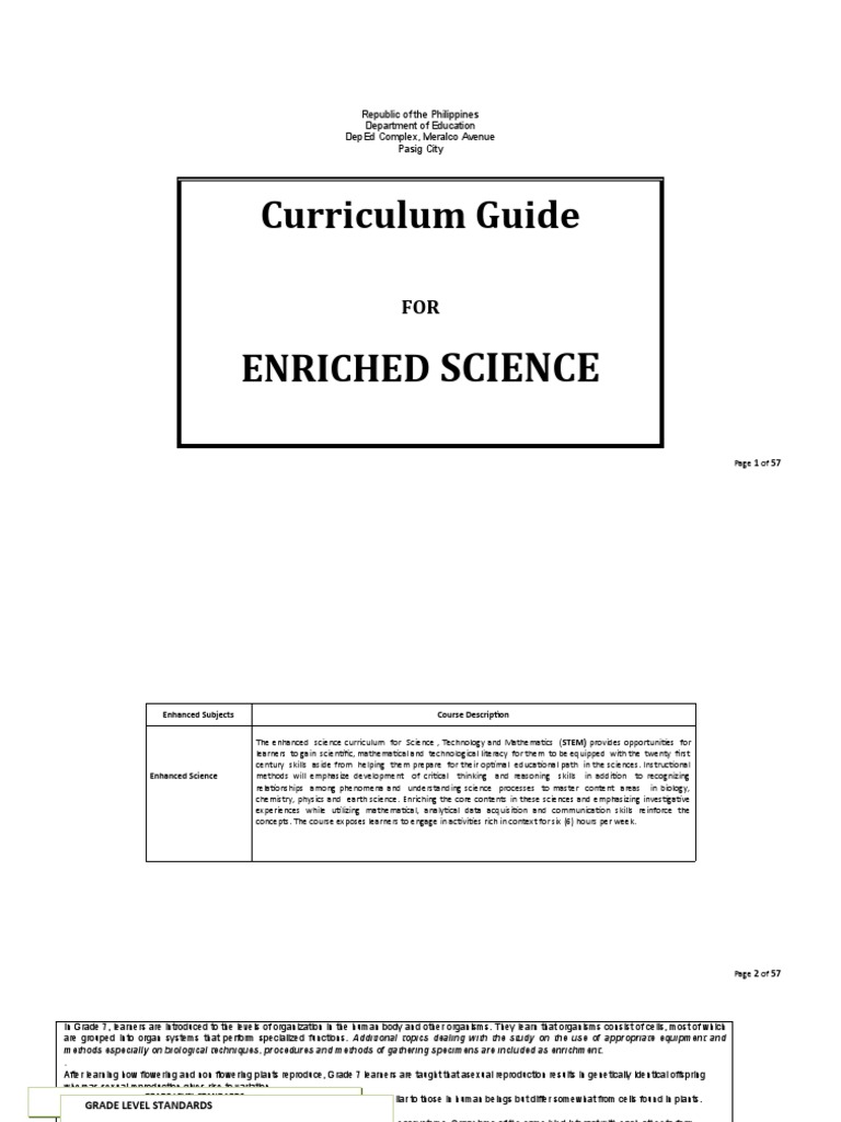 STEM Curriculum Guide | PDF | Chemical Bond | Radioactive Decay
