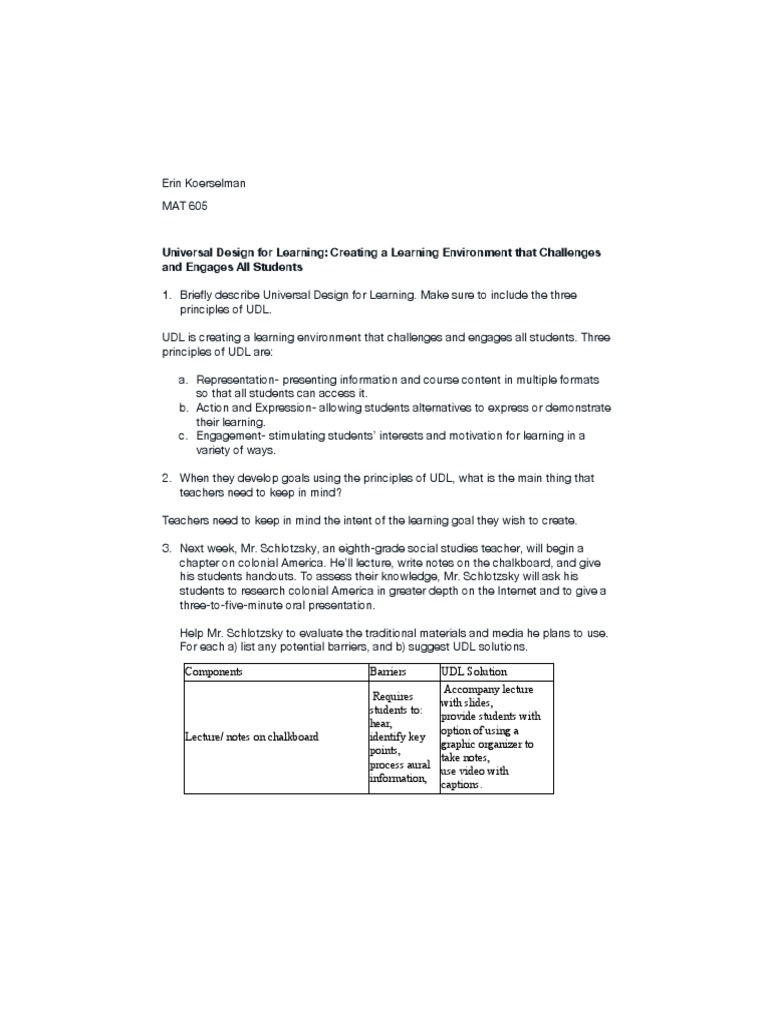 Standard 1 Learner Development Artifact 1 | PDF | Lecture | Lesson Plan