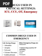 Emergency ICU Drugs List Final | PDF
