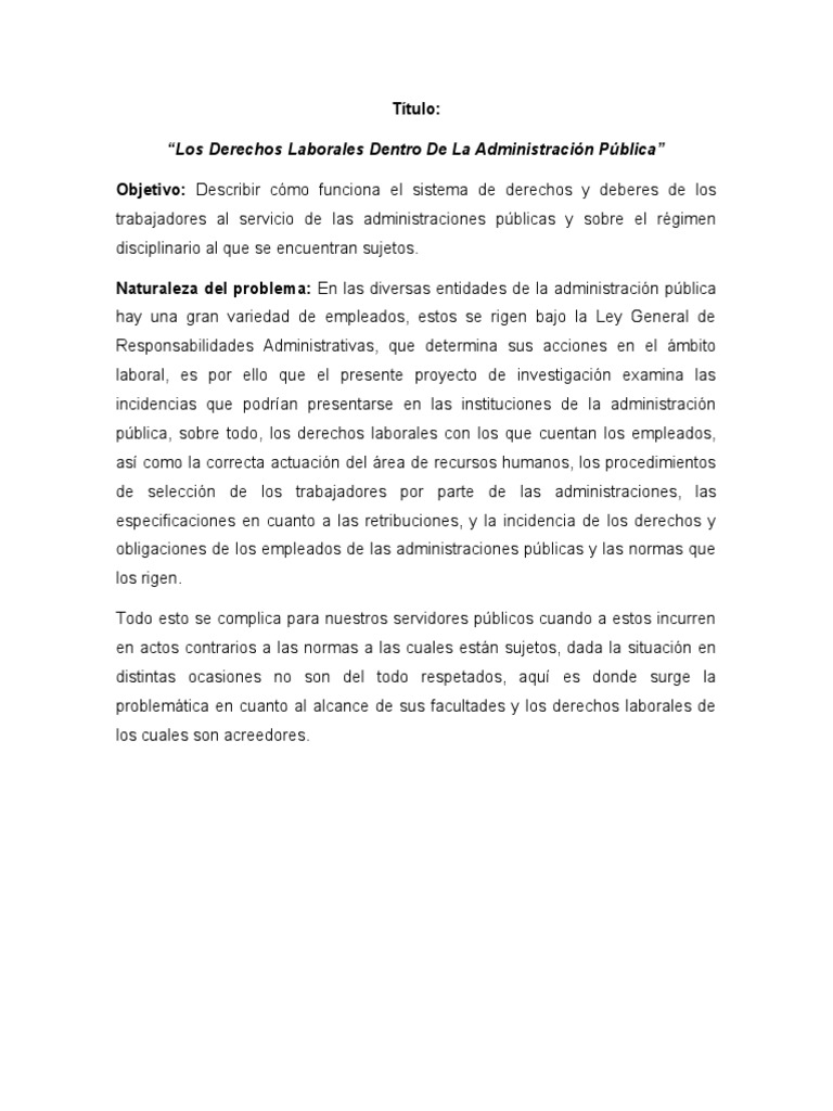 Protocolo Inv Derechos Laborales ADM PUB | PDF | Crecimiento personal y profesional