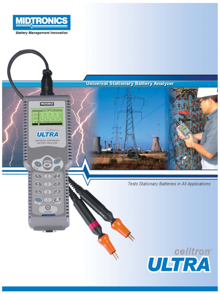 Midtronics Celltron Ultra CTU-6000 Battery Tester | PDF | Battery ...