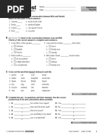 Four Corners 3 Workbook Answer Key | PDF