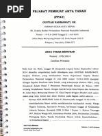 Contoh Akta - Pemberian Hak Tanggungan (APHT) | PDF