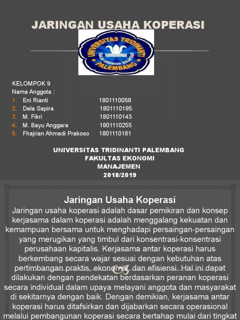 Jaringan Usaha Koperasi | PDF | Bisnis