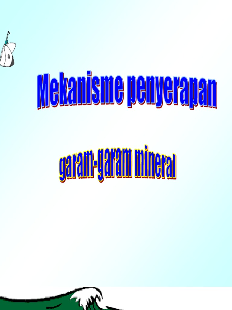 Mekanisme Penyerapan Garam2 Mineral-Edit PDF | PDF