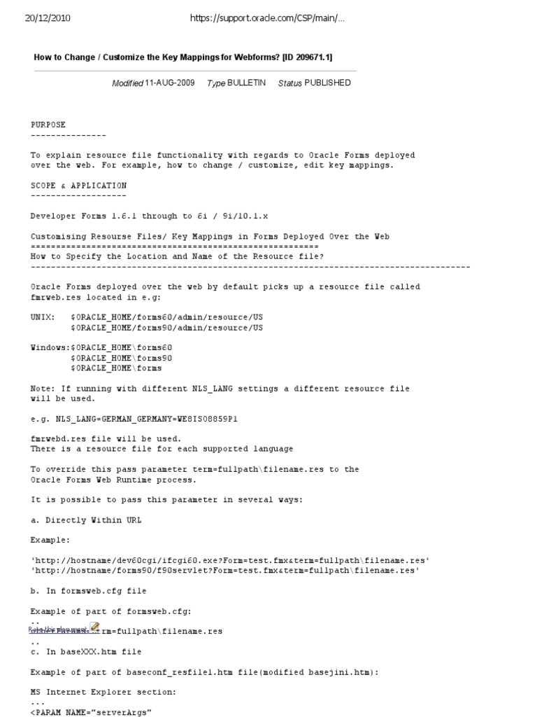 How To Change - Customize The Key Mappings For Webforms - (ID 209671.1) | PDF | Integer ...