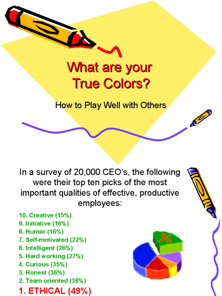 What Are Your True Colors? | PDF | Feeling | Communication