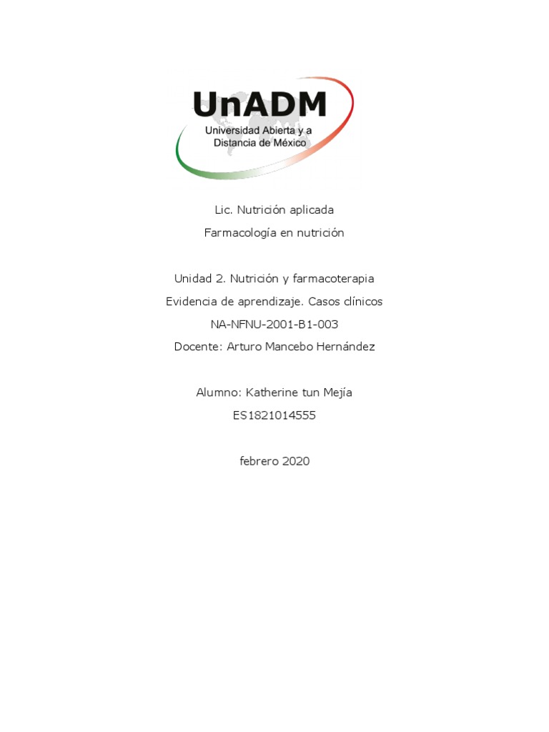 Fnu U2 Atr Katm Pdf Nutrición Dieta Y Nutrición