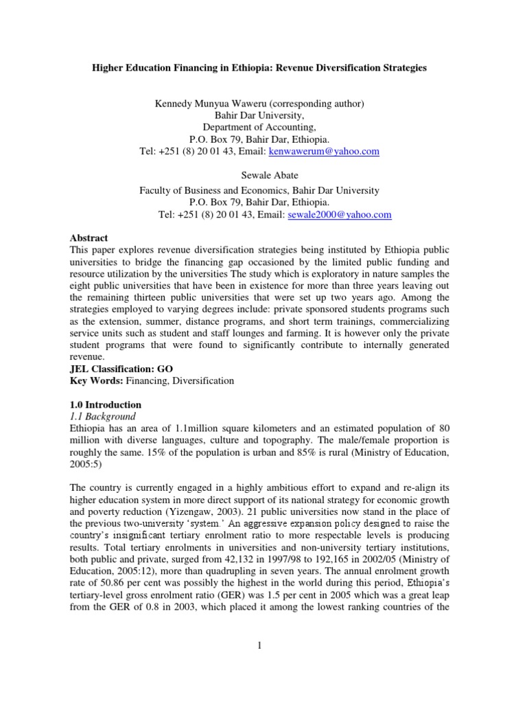 Sample Paper | PDF | University | Tuition Payments