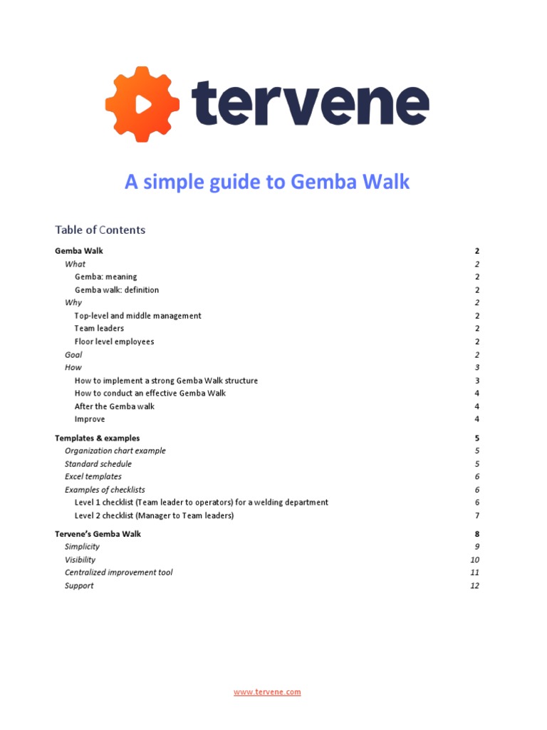 A Simple Guide To Gemba Walk Ebook | PDF | Occupational Safety And ...