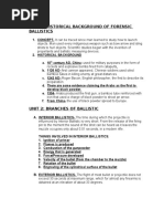 Forensic Ballistic Notes | PDF | Firearms | Cartridge (Firearms)