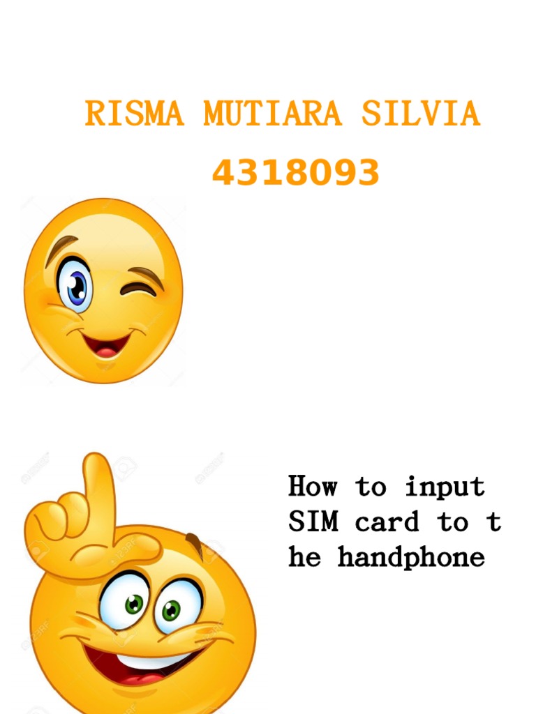 How to Insert a SIM Card in a Phone | PDF