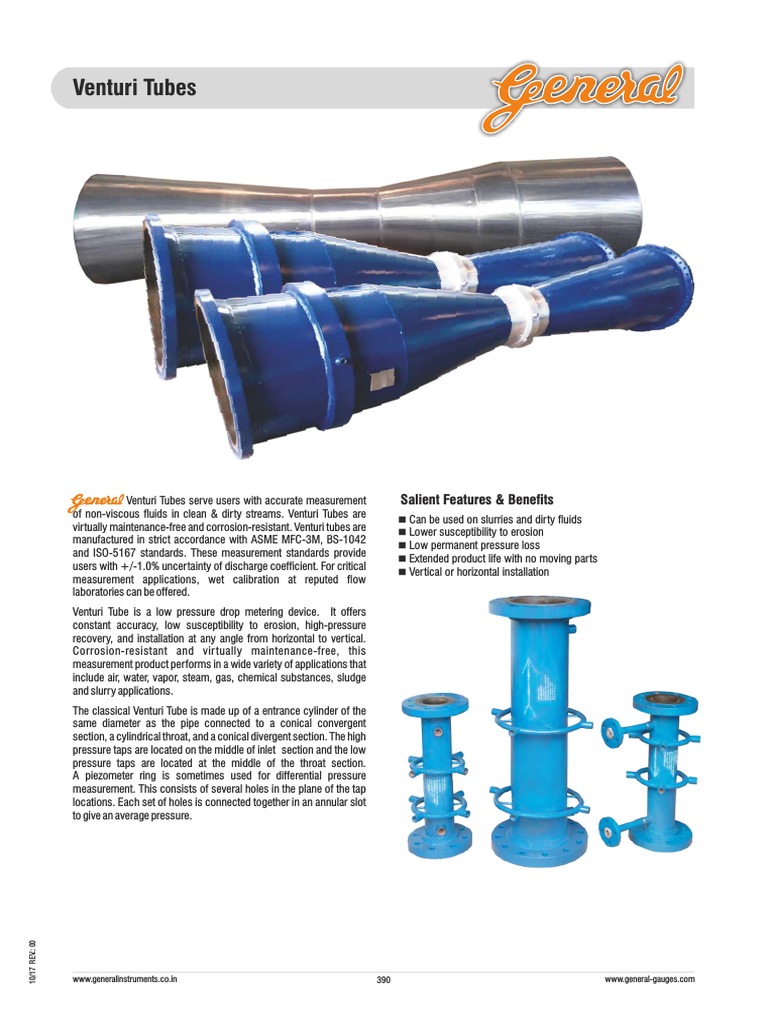 An In-Depth Look at Venturi Tubes: Design, Operation, Standards, and ...