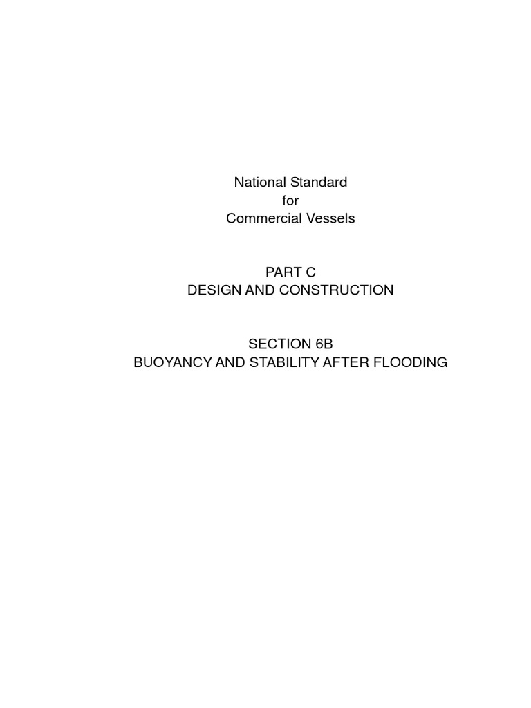NSCV - c6b - June 2016 | PDF | Buoyancy | Hull (Watercraft)