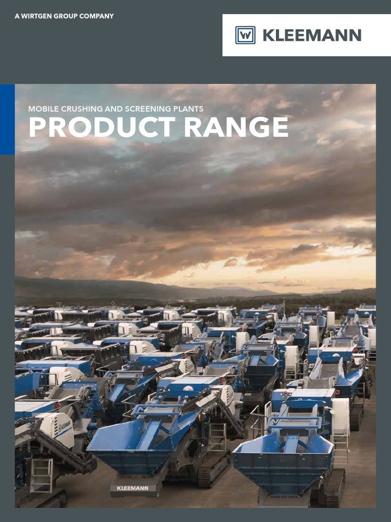 Brochure Kleemann Product Range en PDF | PDF | Diesel Engine | Engines