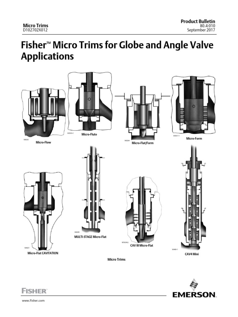 Fisher Micro Trims For Globe and Angle Valve Applications | PDF | Valve ...