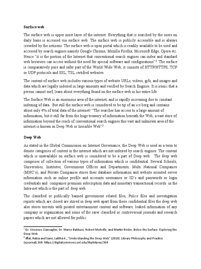 Understanding the Layers of the Internet: Surface Web, Deep Web and ...