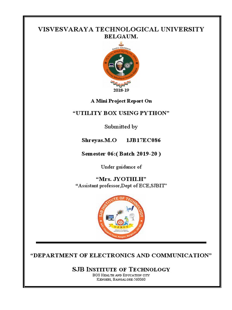 Visvesvaraya Technological University: Belgaum | PDF