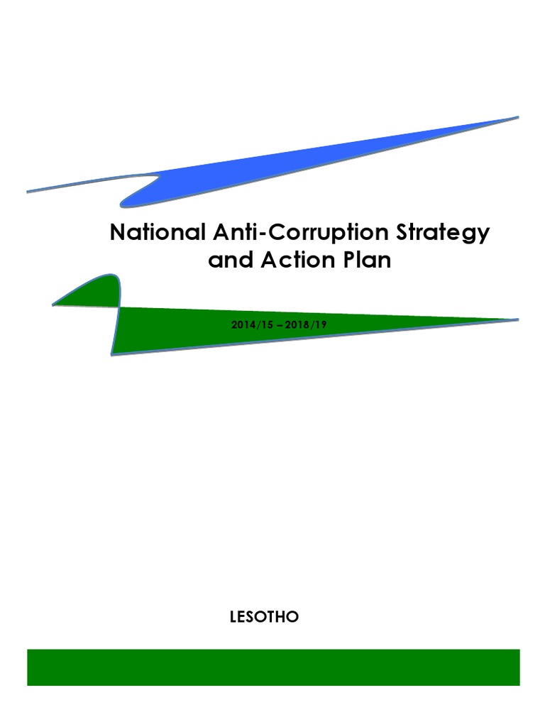 Lesotho's Anti-Corruption Strategy 2014-2019 | PDF | Corruption | Swot ...