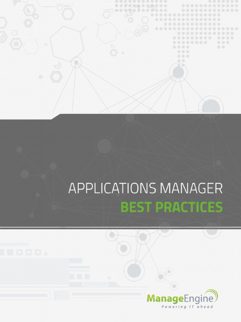 ManageEngine Application Manager Best Practices | PDF | Superuser | Operating System