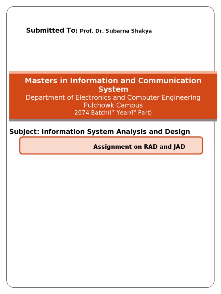 Cover Page Roshan ISAD | PDF