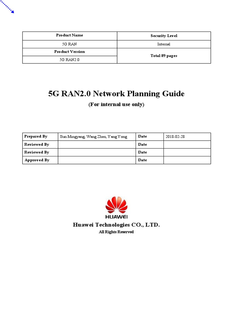 5G RAN2.0 Network Planning Guide | PDF | Mimo | Duplex (Telecommunications)