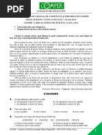 Subiect Comper Mate EtapaI 2023 2024 clasaIII | PDF