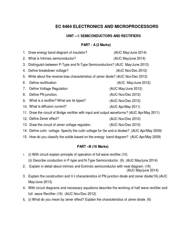 EMP Question Bank | Download Free PDF | Bipolar Junction Transistor | Amplifier