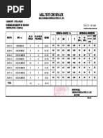 Sample Mill Certificate | PDF