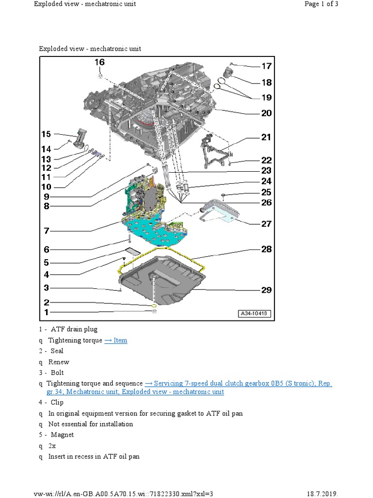 0B5 Mechatronic | PDF | Motor Vehicle | Vehicles