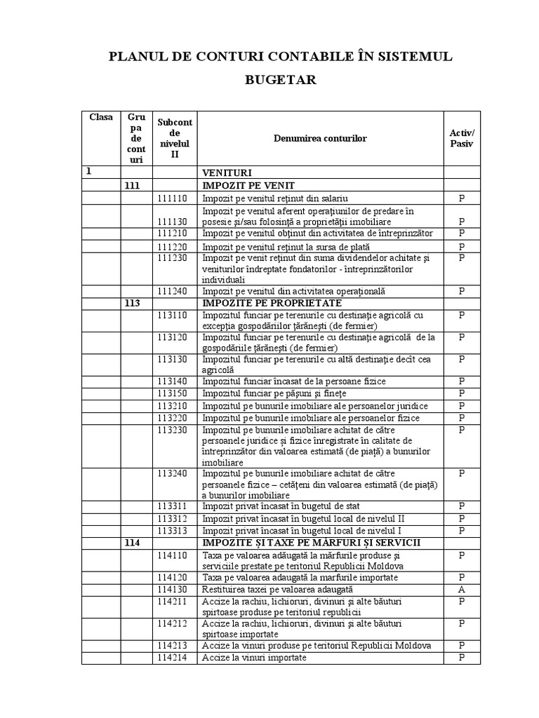 Plan de Conturi Separat | PDF