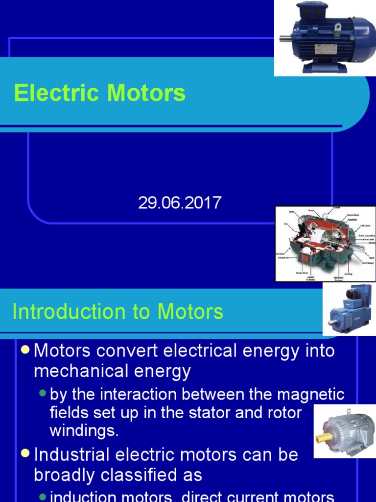 Unit2 - Electric Motors | PDF | Electric Motor | Manufactured Goods
