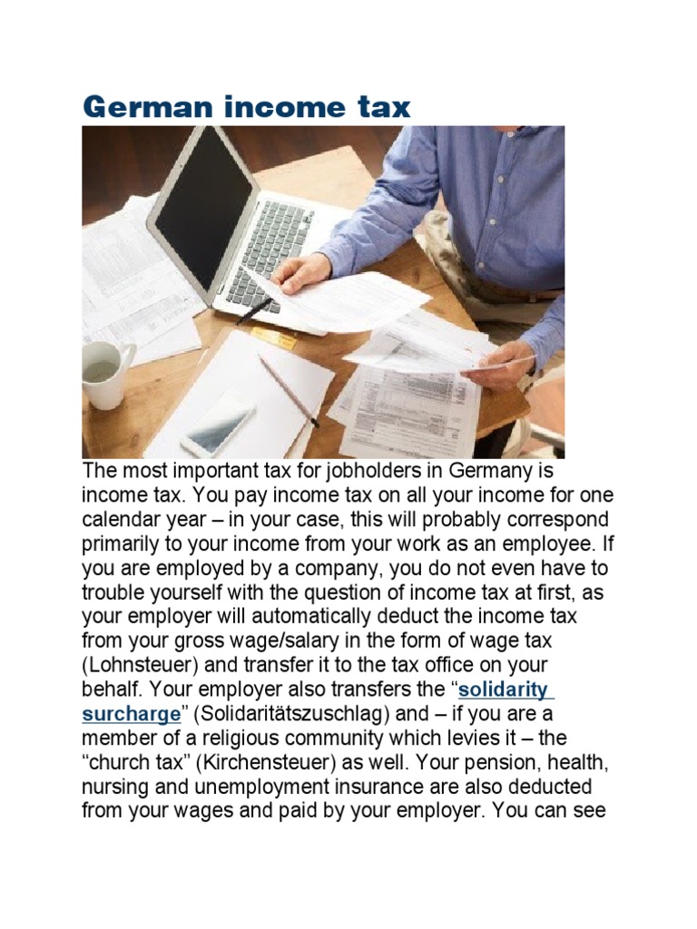 German Income Tax: Solidarity Surcharge | PDF | Income Tax | Taxes