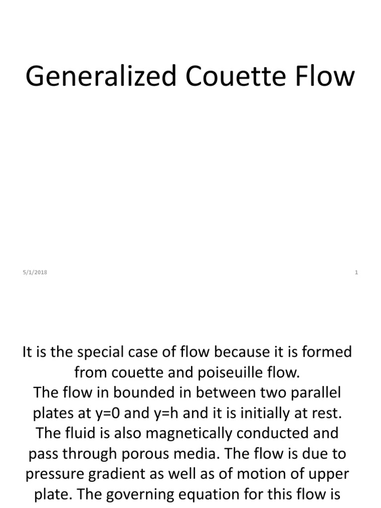 Generalized Couette Flow | PDF | Materials Science | Dynamics (Mechanics)