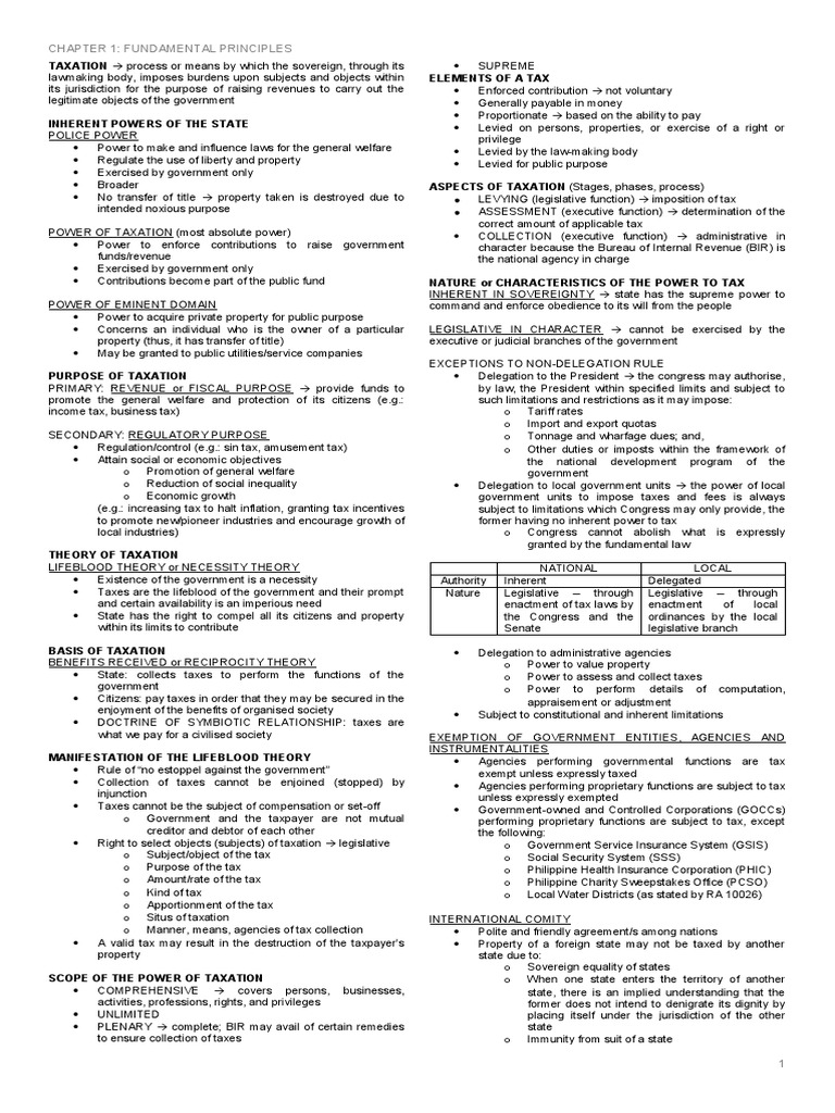 Principles of Taxation Explained | PDF | Taxation In The United States ...