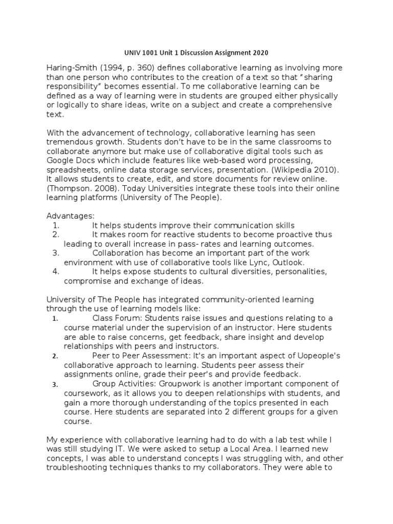 Enhancing Learning Through Collaboration | PDF | Learning | Cognition