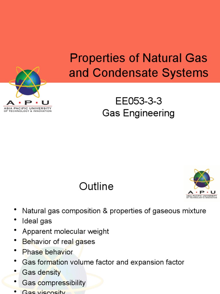 Properties of Natural Gas and Condensate | PDF | Gases | Petroleum ...