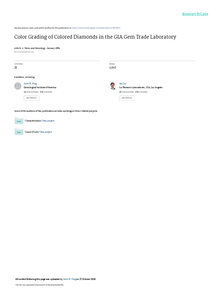GG - Color Grading of Colored Diamonds in The GIA Gem Trade Laboratory ...