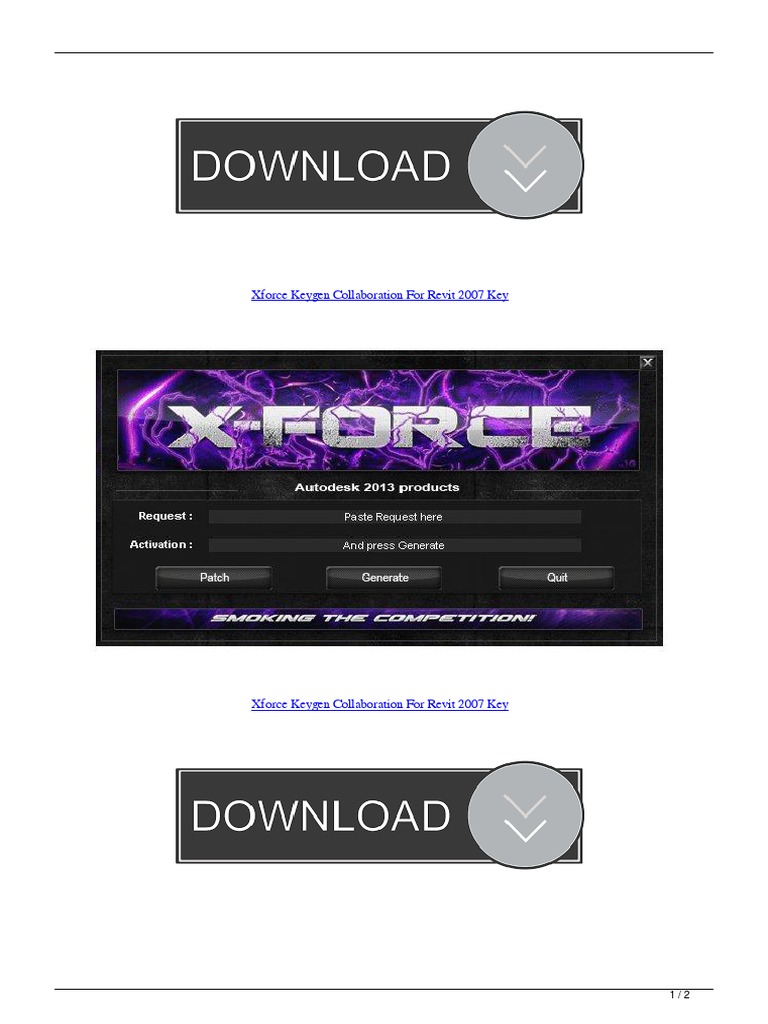 Xforce Keygen Collaboration For Revit 2007 Key PDF | PDF | Autodesk ...