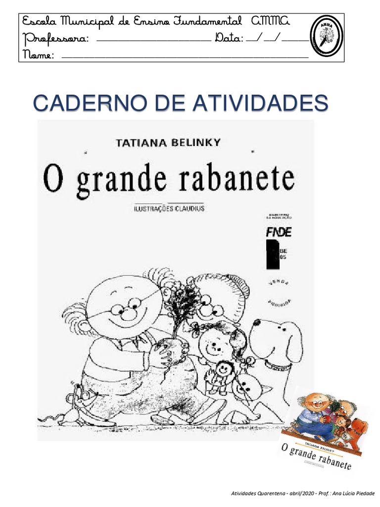 O Grande Rabanete PDF | PDF | Escolas | Ensinar e aprender