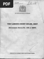 Zimbabwe Labour Court Rules 2017 | PDF | Mediation | Judgment (Law)