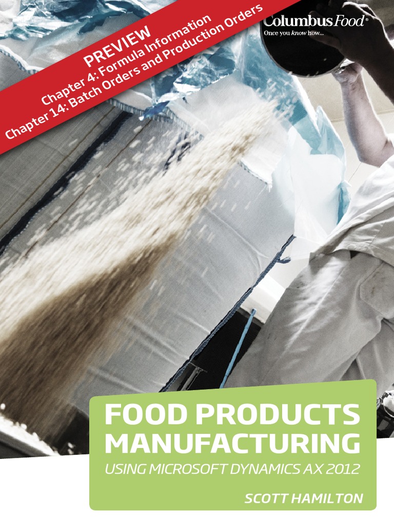 Food Products Manufacturing Using Microsoft Dynamics AX 2012 | PDF ...