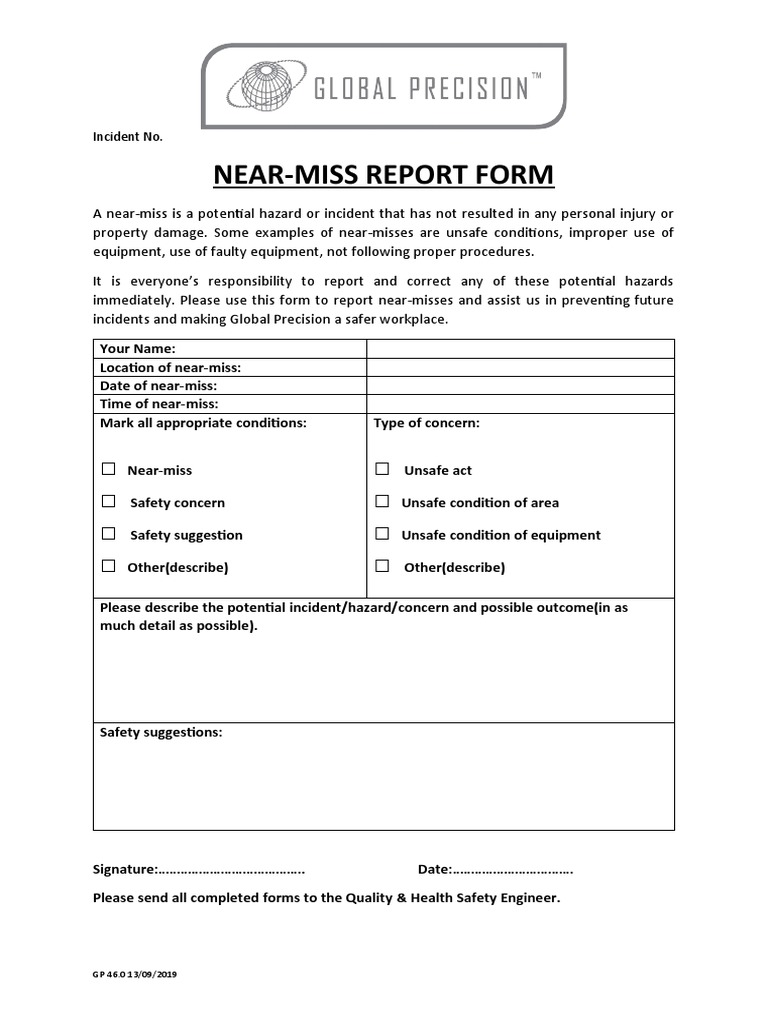 GP 46.0 Near Miss Form | PDF