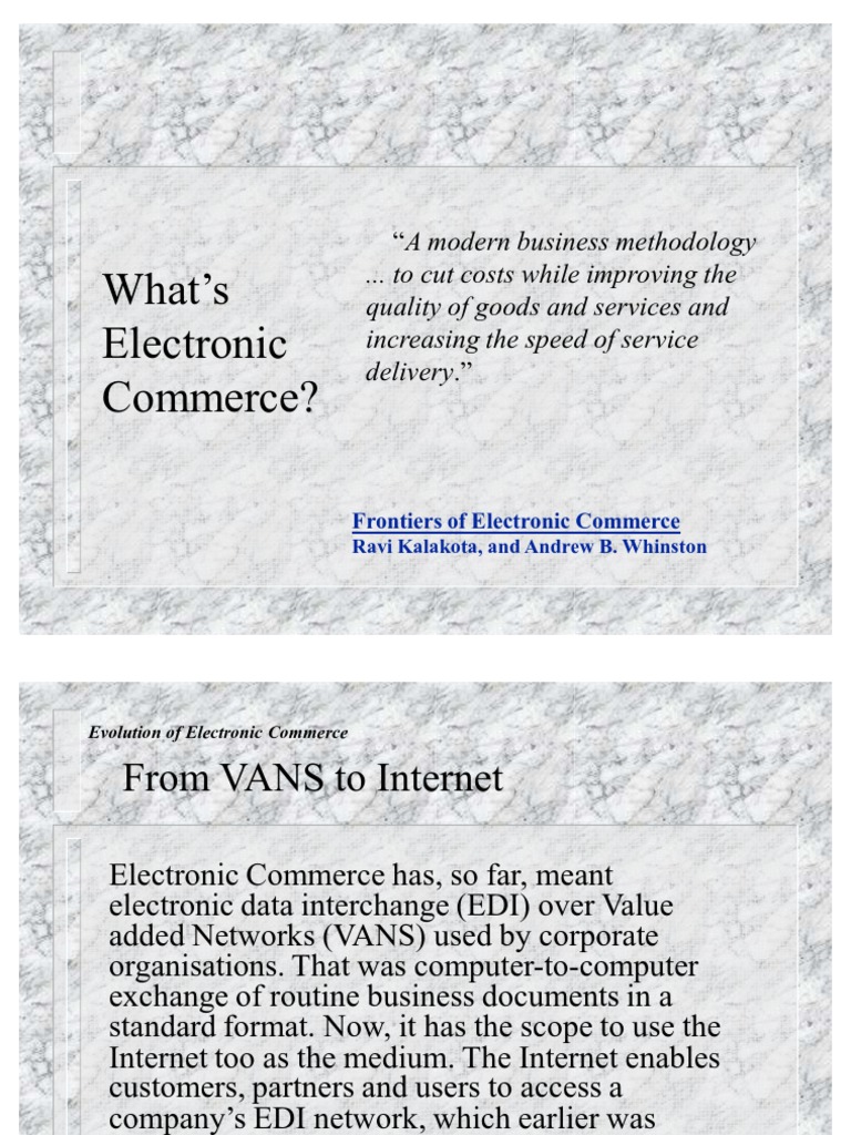 E Commerce | PDF | E Commerce | Electronic Data Interchange