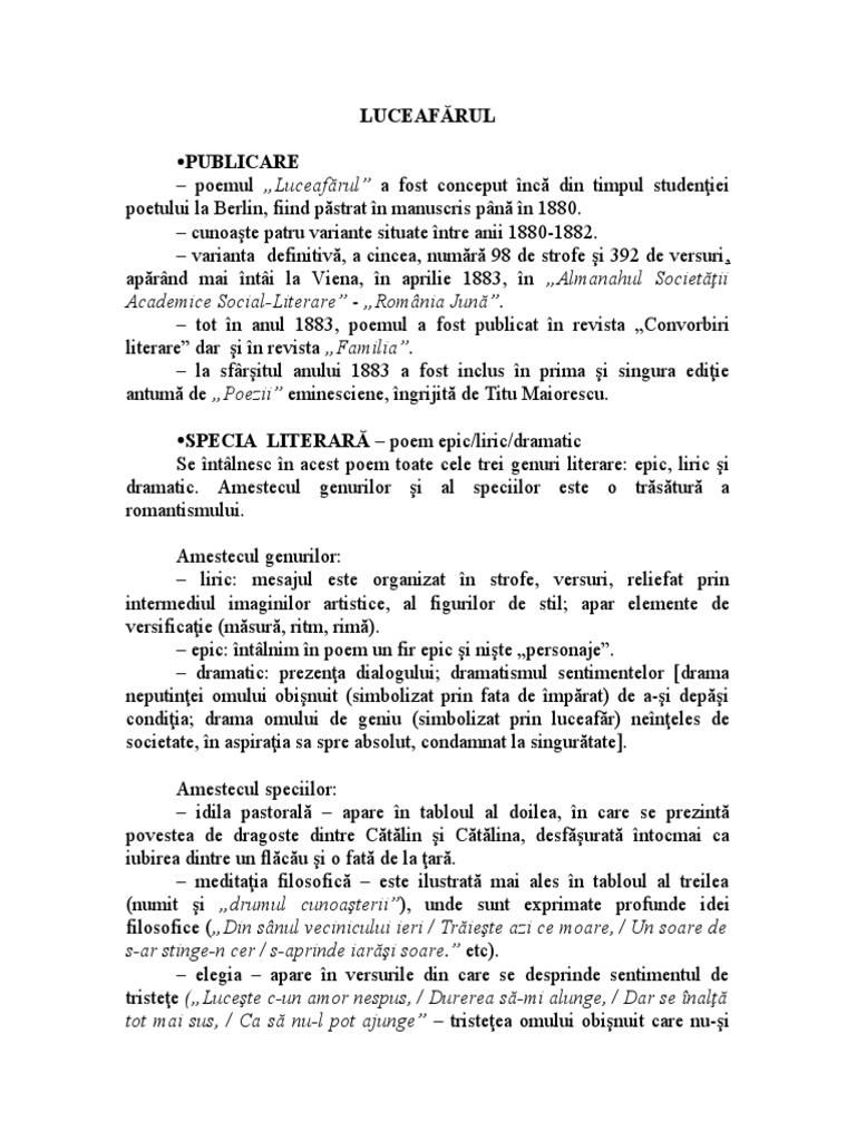 Luceafarul | PDF